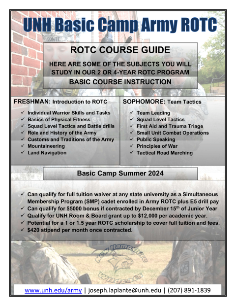 Army ROTC | University of New Hampshire