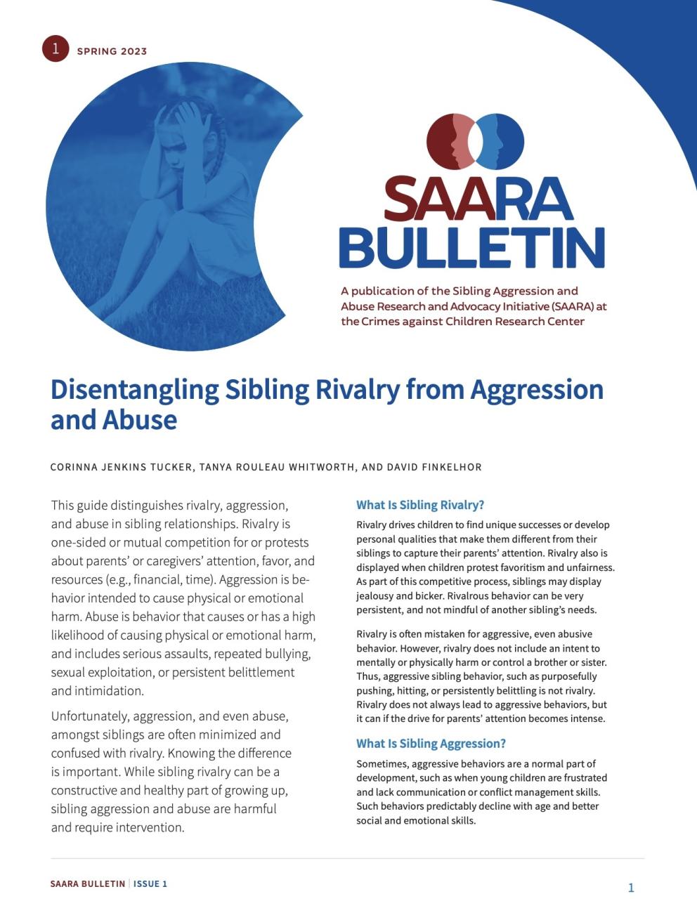 Disentangling Sibling Rivalry from Aggression and Abuse | Sibling ...